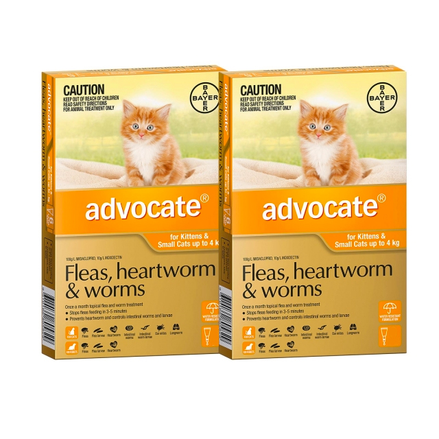 Advocate For Cats And Kittens Small Up To 4kg 12 pack - $139.79