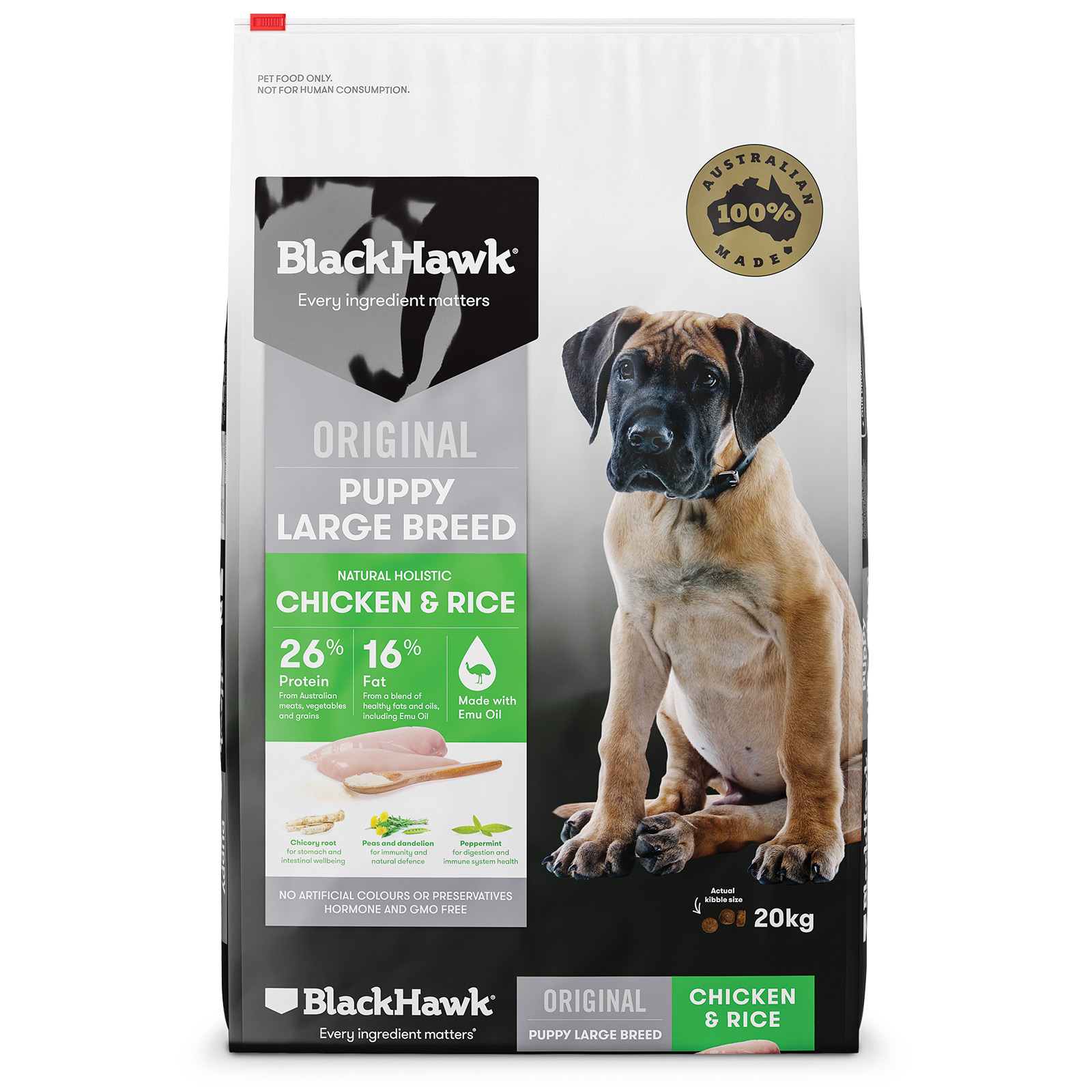 Black Hawk Chicken And Rice Puppy Large Breed Dry Dog Food 20kg 110 00 Black Hawk Chicken And Rice Puppy Large Breed Dry Dog Food 20kg 110 00